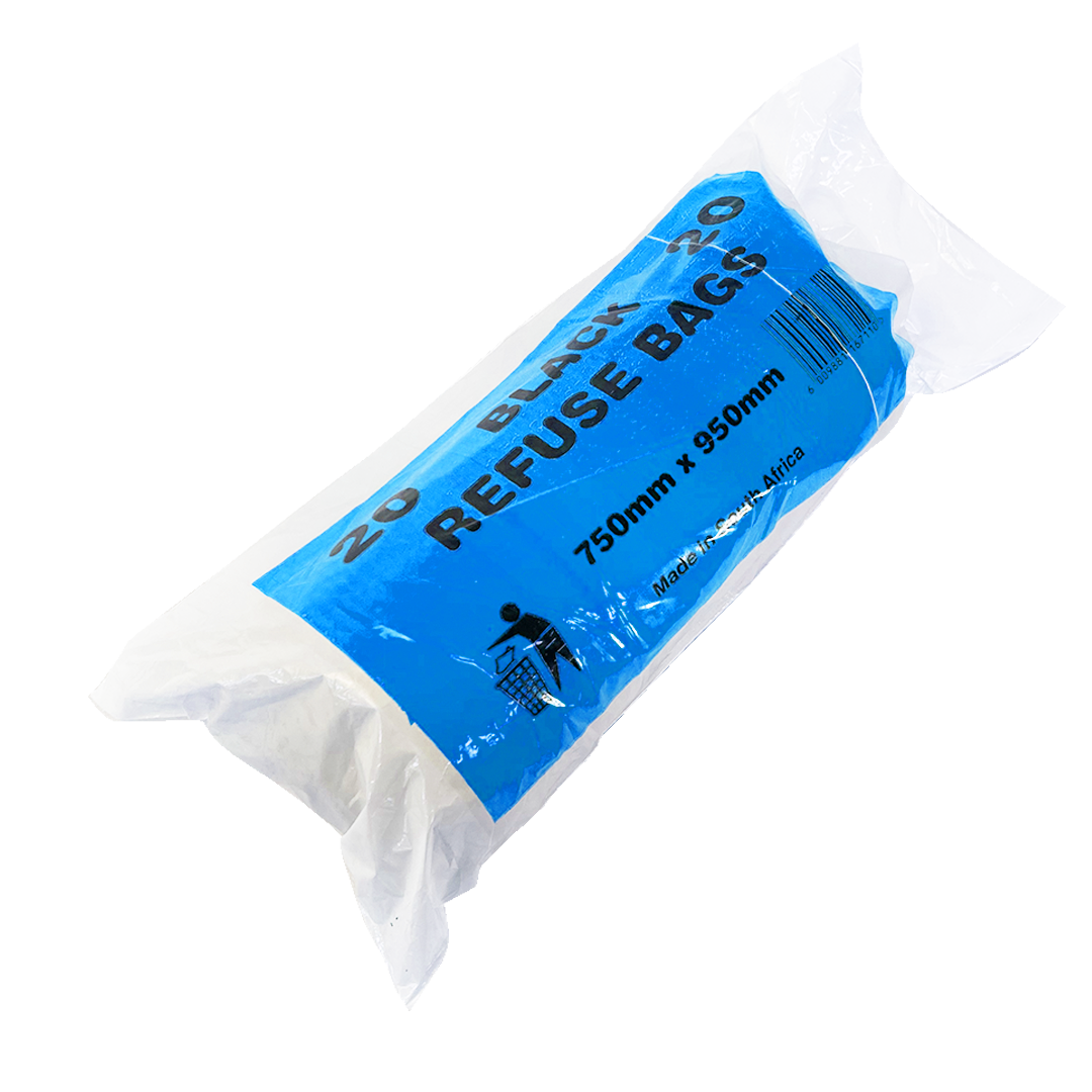Refuse Bag – On Roll 750x950mm-40mic Black – Plastilon Packaging